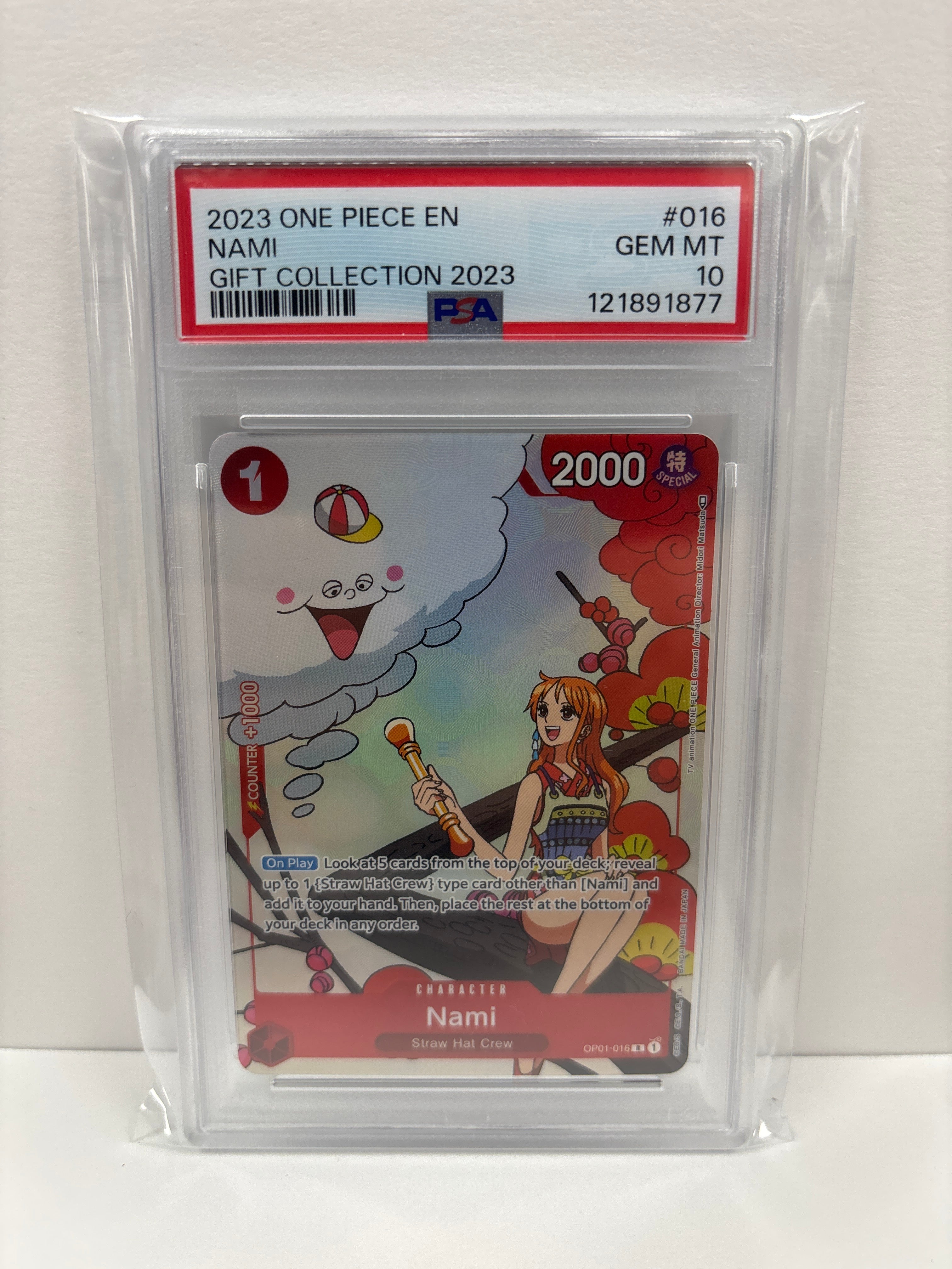 One Piece Card Game Nami OP01-016 PSA 10 – Zapp! Comics